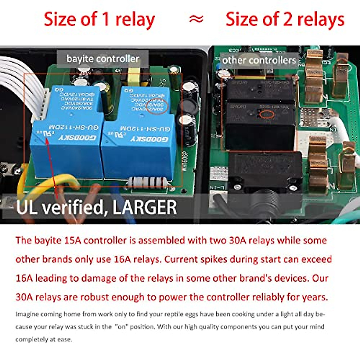 bayite Temperature Controller 1650W 15A BTC211 Dual Digital Outlet Thermostat Plug, Pre-Wired, 2 Stage Heating and Cooling Mode, 110V - 240V, Fermentation BBQ Reptile Aquarium