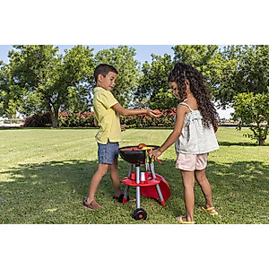 24 PCS Little Chef Barbecue BBQ Cooking Kitchen Toy Interactive Grill Play Food Cooking Playset for Kids Kitchen Pretend Play