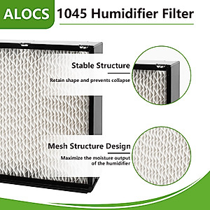 1045 Humidifier Wick Filter Replacement for Aircare Essick Air Evaporative Humidifiers - Compatible with H12300, H12300HB, H12400, H12400HB, H12600, H12600, H12001, H12AEUO, H12AUKP
