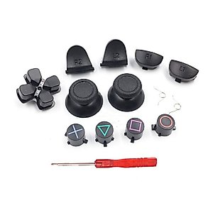 Replacement Full Button L1 R1 L2 R2 Trigger Buttons ABXY Button Controller Repair for Sony Playstation 4 PS4 1000 1100 Controller