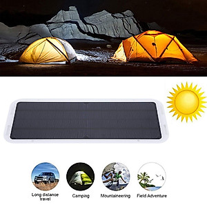 VTOSEN Outdoor 18V Solar Panel Portable Car Charging Power Board Charger Kit for Motorcycle - Solar Panel, Solar Power Board, and Car Solar Charger All in One