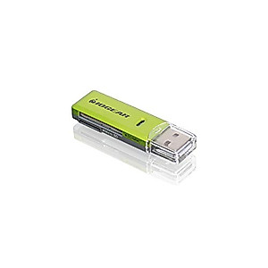 IOGEAR USB 2.0 SD Portable Card Reader - Dual Slot - Rate Up To 480Mbps - USB Powered - SDXC/SDHC/SD/Micro SDXC/Micro SD/Micro SDHC/M2/MS/CF/UHS-I - Mac/Win/Chrome - GFR204SD