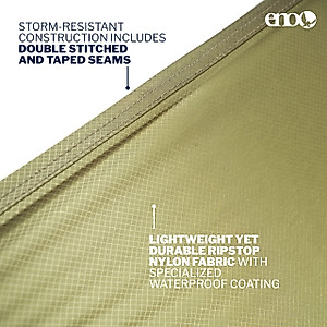 ENO, Eagles Nest Outfitters ProFly Nylon Rain Tarp, Lichen