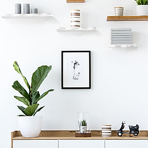 Geetery 3 Pcs Wavy Floating Shelves Cute Cloud Shelves Kawaii Danish Room Decor Funky Squiggle Wall Shelf Preppy Book Shelf for Wall Bedroom Bathroom Display (White)