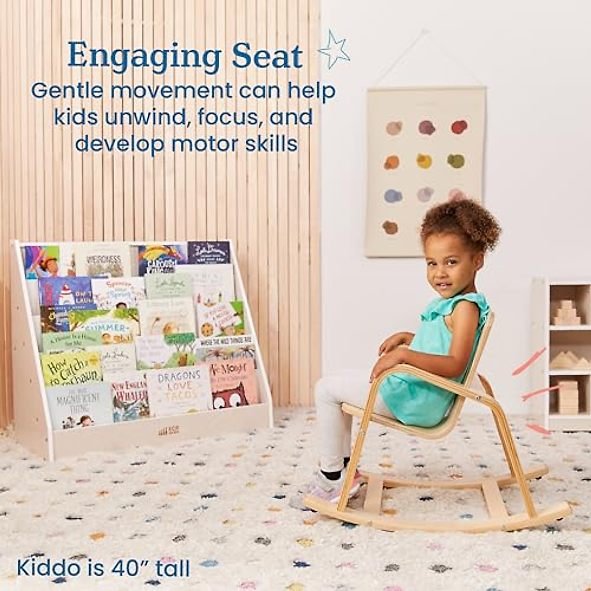 ECR4Kids Bentwood Rocking Chair, Kids Furniture, Natural