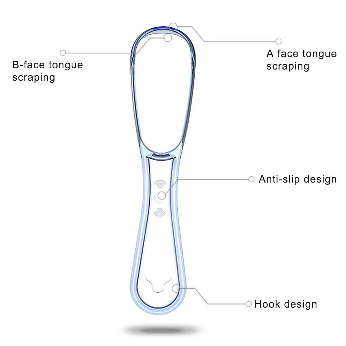 IKAAR Tongue Scraper Cleaner 100% BPA Free Tongue Scrapers for Healthy Oral Care, Easy to Use, Help Fight Bad Breath (4 Pack)