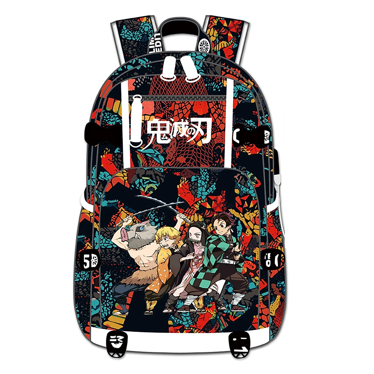 GO2COSY Anime Kamado Nezuko Backpack Daypack Student Bag School Bag Bookbag Shoulder Bag E7