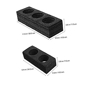 Healeved 4 Pcs Cup Holder Black Serving Tray Black Trays Drink Holder for Couch Milk Tea Holders Beverage Carrier Beverage Packaging Carrier Coffee Cup Carrier Tray Drink Cup Carrier Tray