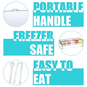 17 Pcs Condiment Server with Lid Chilled Condiment Tray with 5 Compartments Container Set Include 2 Garnish Tray, 3 Cocktail Ice Cube Tray, 6 Spoon 6 Tong, Bar Fruit Caddy with Lid Condiment Organizer