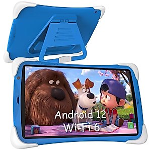 HOTTABLET Kids Tablet 10 inch, Android 12 Tablet for Kids, Parental Control Toddler Tablets, 32GB ROM 512GB Expand, Kids Apps Pre-Installed, Dual Camera, WiFi-6, Shockproof Kickstand Case