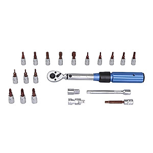 ABN 1/4 Drive Inch Pound Torque Wrench Set - 90 Tooth Dual Direction 20-200in-lb Adjustable Torque Wrench 2-23nm Mountain Bike Torque Wrench Set