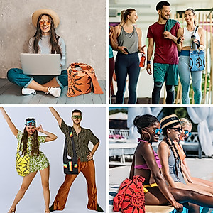 Mandala Crafts Yellow Sun Hippie Bag Large Hobo Bags for Women - Boho Purse Hobo Crossbody Bags for Women - Boho Shoulder Bags Indie Style Bohemian Bag Sling Bags