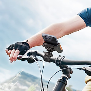 visnfa Upgraded Bike Phone Mount Holder,[1S Quick Release][Camera Friendly] Motorcycle Phone Mount,360°Rotatable,Suitable for Handlebar Diameter 0.866"-1.77" and More 4.5"-7.0" Smartphone