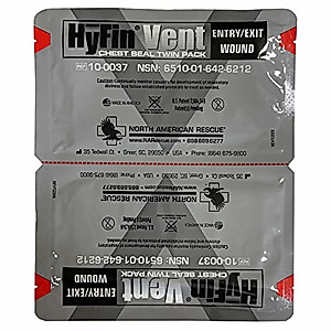 North American Rescue Hyfin Vent Chest Seal, 2 Count (5)