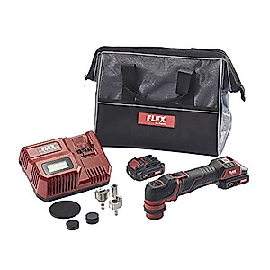 FLEX PXE 80 12.0-EC set USA 12V Cordless Multi-Polisher-Set, Includes Two 2.5Ah Batteries, One Charger & Soft Bag