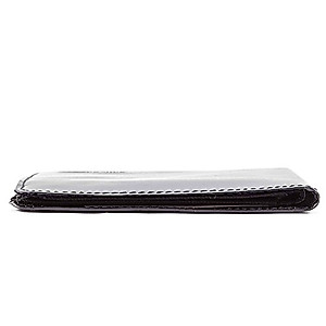 Big Skinny Men's L-Fold Passcase Leather Slim Wallet, Holds Up to 30 Cards, Black