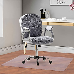 NbHnJs Home&Office Clear Chair Mat for Hardwood Floor or Carpet, PVC Material Transparent Protection Desk Mat for Rolling Chair (30" X 48" Rectangle)
