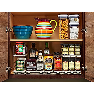 Vertical Spice - 4x2x11 DC - Storage Organizer Drawer with 2 Tiers - Heavy Duty - Size: 4.6" Width x 10.75" Height x 10.6" Depth - MADE IN USA