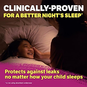 Goodnites Girls' Nighttime Bedwetting Underwear, Size S/M (43-68 lbs), 14 Ct