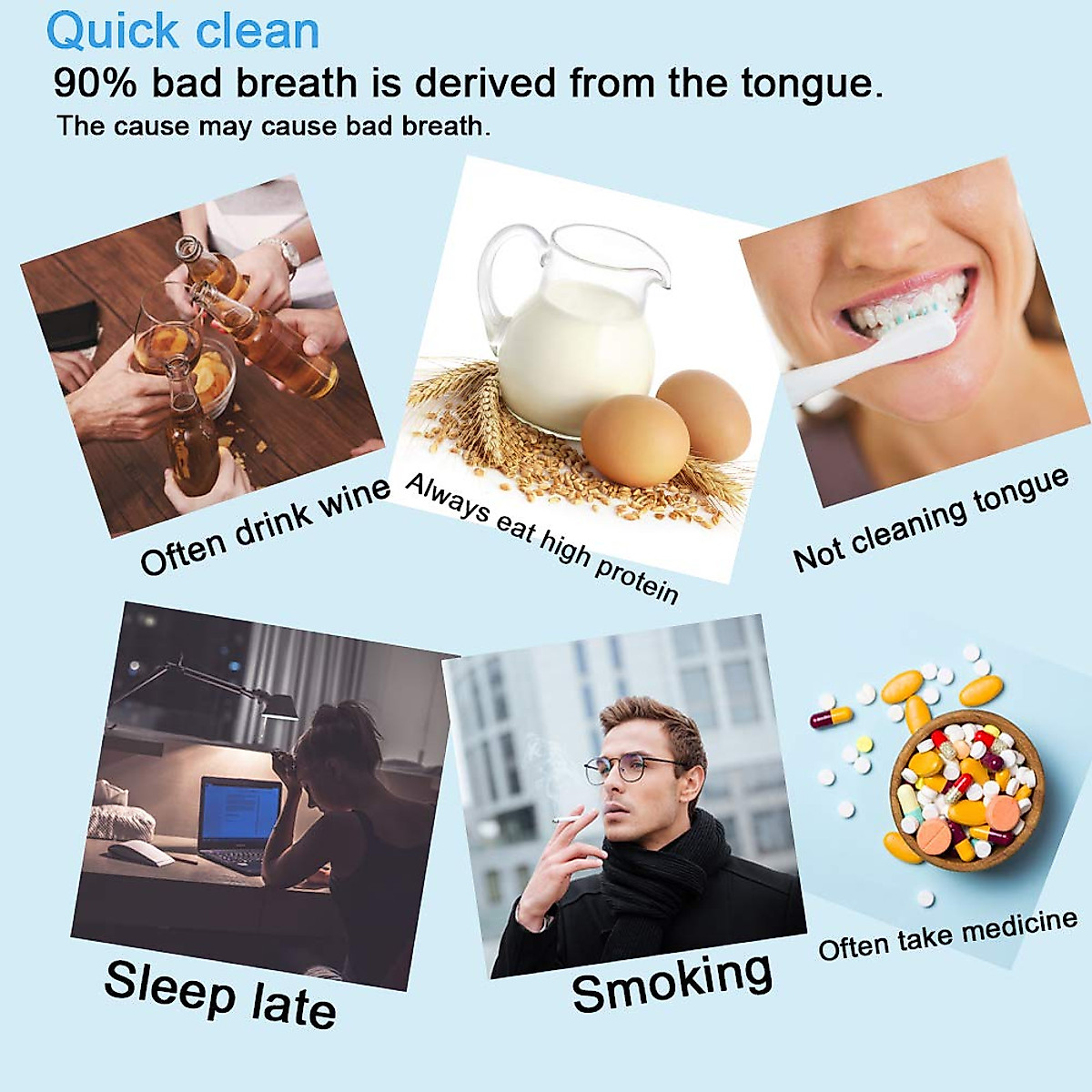 New Version Tongue Scraper Cleaner for Adults & Kids, Medical Grade Metal Tongue Brushes Set for Fresh Breath Dental Eliminate Bad Breath in Seconds (Orange)