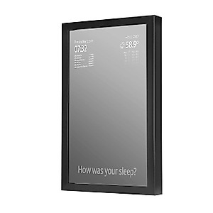 Vilros Magic Mirror V4-2 Way Mirror with Internal LCD Screen for Smart Mirrors Projects-Great for Raspberry Pi (Black)