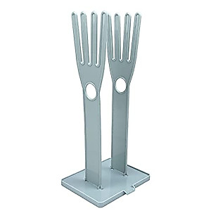 Kitchen Glove Holder Mitten Dryer Reusable Bag Dish Towel Drying Organizer Plastic Washing Rack Sink Hanger Stand(Blue)