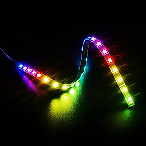 MuYiYi11 Lamp COOLMOON LED Light Strip Magnetic 40cm PC Computer CaseLight Bar with 4Pin RGB/5V ARGB for MotherboardLight Bar for Computer Peripherals