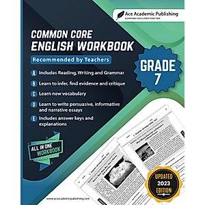 Common Core English Workbook: Grade 7 English