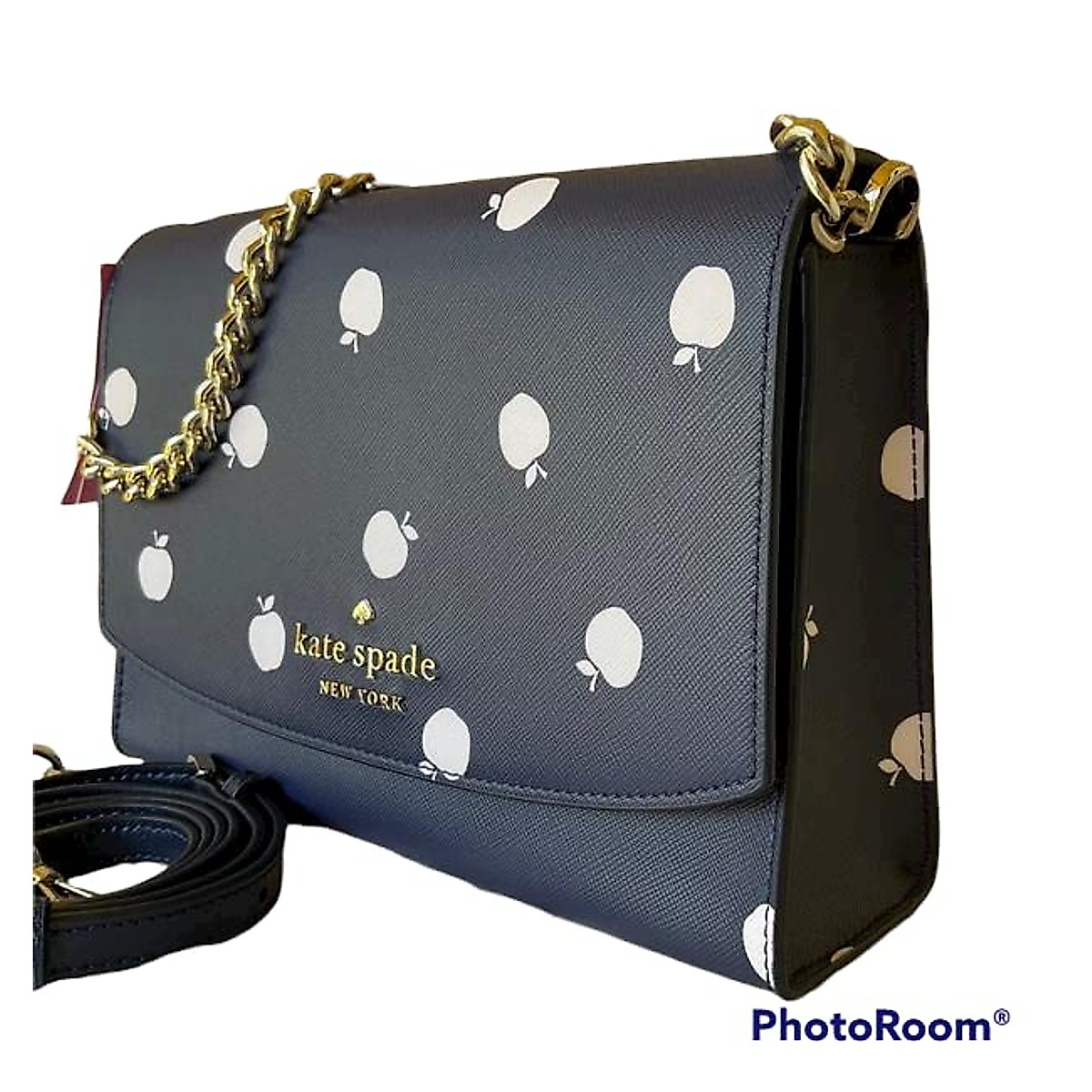 Kate Spade New York Medium Carson Crossbody Shoulder Bag (apple/navy)