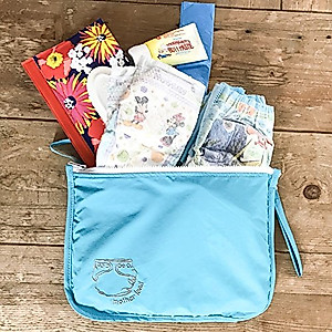MOTHER LOAD Turquoise Diaper Bag Organizer for Diapers, Wipes and Cream, Machine Washable, Diaper Organizer with Changing Pad & Wrist-let. A Mommy Must Have for All Babies Needs