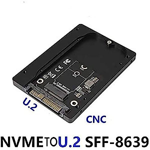 M.2 to U.2 Adapter for M.2 PCIe NVMe SSDs PCIe M.2 Drive to U.2 (SFF-8639) Host Adapter M2 SSD Converter (U2M2E125) (2pcs)