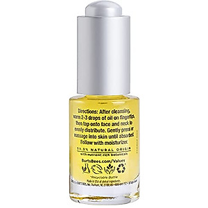Face Oil, Burt's Bees Hydrating & Anti-Aging Facial Care, 0.05 fl oz Ounce (Packaging May Vary)