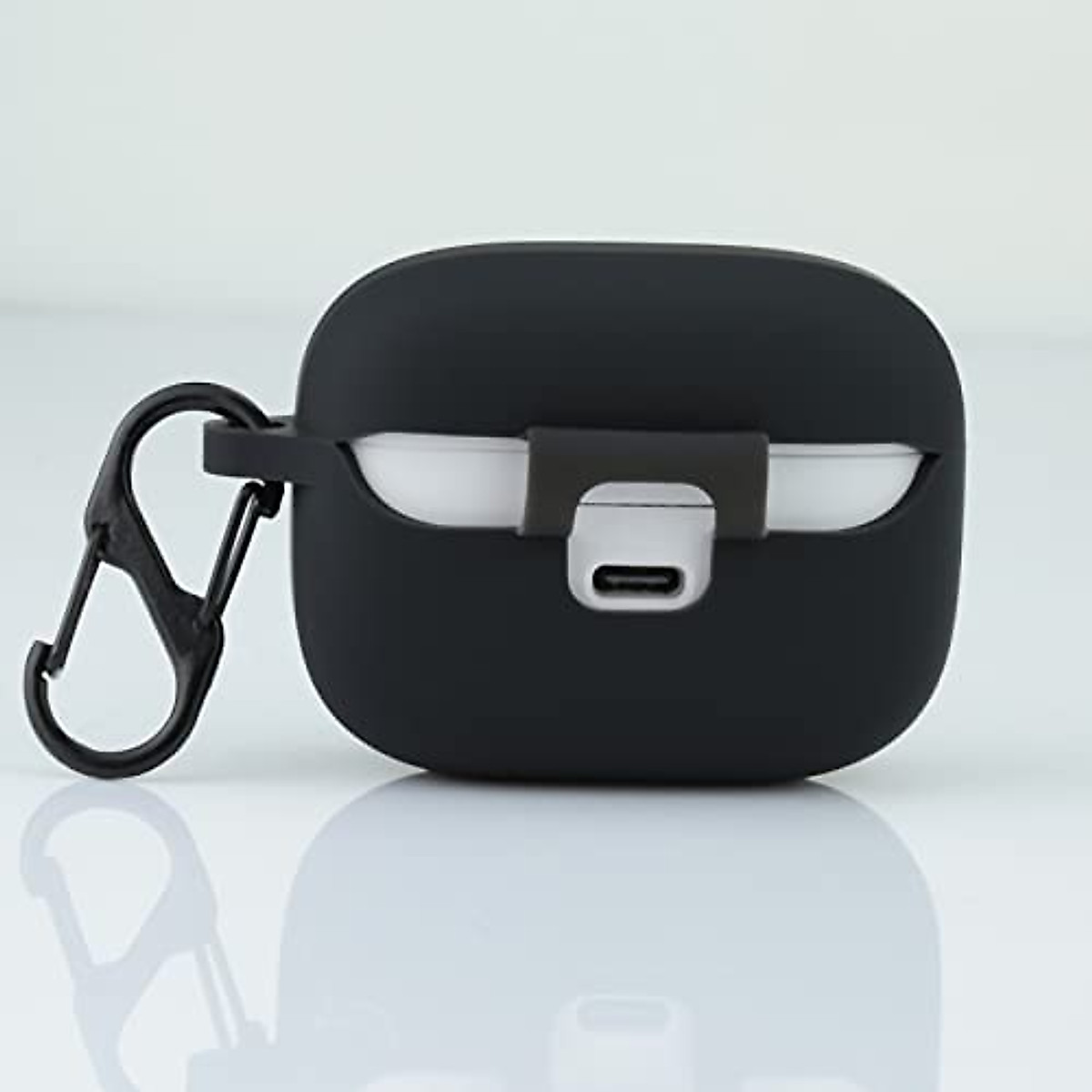 Case Cover Replacement for JBL Tune 130NC TWS True Wireless, Black Silicone Protective Protector - LEFXMOPHY