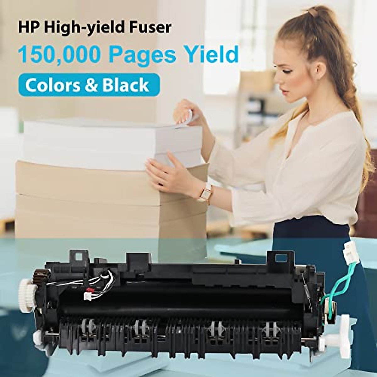 D005WR001 Fuser Compatible with Brother HL-L5000D L5100DN L5200DW L5200DWT DCP-L5500 DCP-L5600 L5650 L6600 MFC-L5500 MFC-L5600 L5700DW L5800DW 5850DW L5900DW,110/120 V Fixing Fuser Unit Replacement