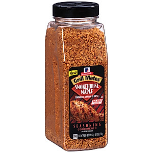 McCormick Grill Mates Smokehouse Maple Seasoning, 28 oz & Brown Sugar Bourbon Seasoning, 9.75 oz