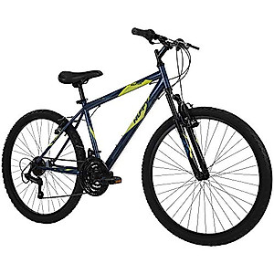 Huffy Hardtail Mountain Bike, Stone Mountain 26 inch, 21-Speed, Lightweight, Dark Blue