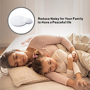 Door Stoppers Wall Protector, A Set Includes 6pcs 3.15" + 6pcs 1.57", Strong Self-Adhesive Door Stoppers for Wall, Door Knob Wall Protector, Quiet Door Handle Bumpers