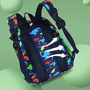 willikiva Dinosaur Kids School Toddler Backpack for Boys and Girls Waterproof Preschool Bag(Red Dinosaur) One_Size