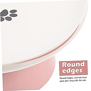 Dishes Feeding Dogs Protection Food Raised Washable Dishwasher Prevention Stand Eating House Backflow Pet Water Neck Puppy Kitten Stable Safe Supply Base Tray Easy Holder Feeder