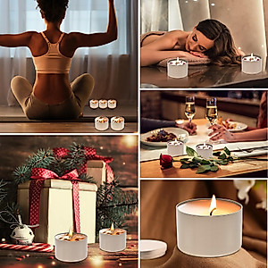 YJHSS Candle Tins 8 OZ, Set of 24 Premium Matte Full Rose Gold Candle Jars for Candle Making, 8oz Candle Tin with Lids for Candle Making, Bulk Empty Candle Containers for Small Business - Gold