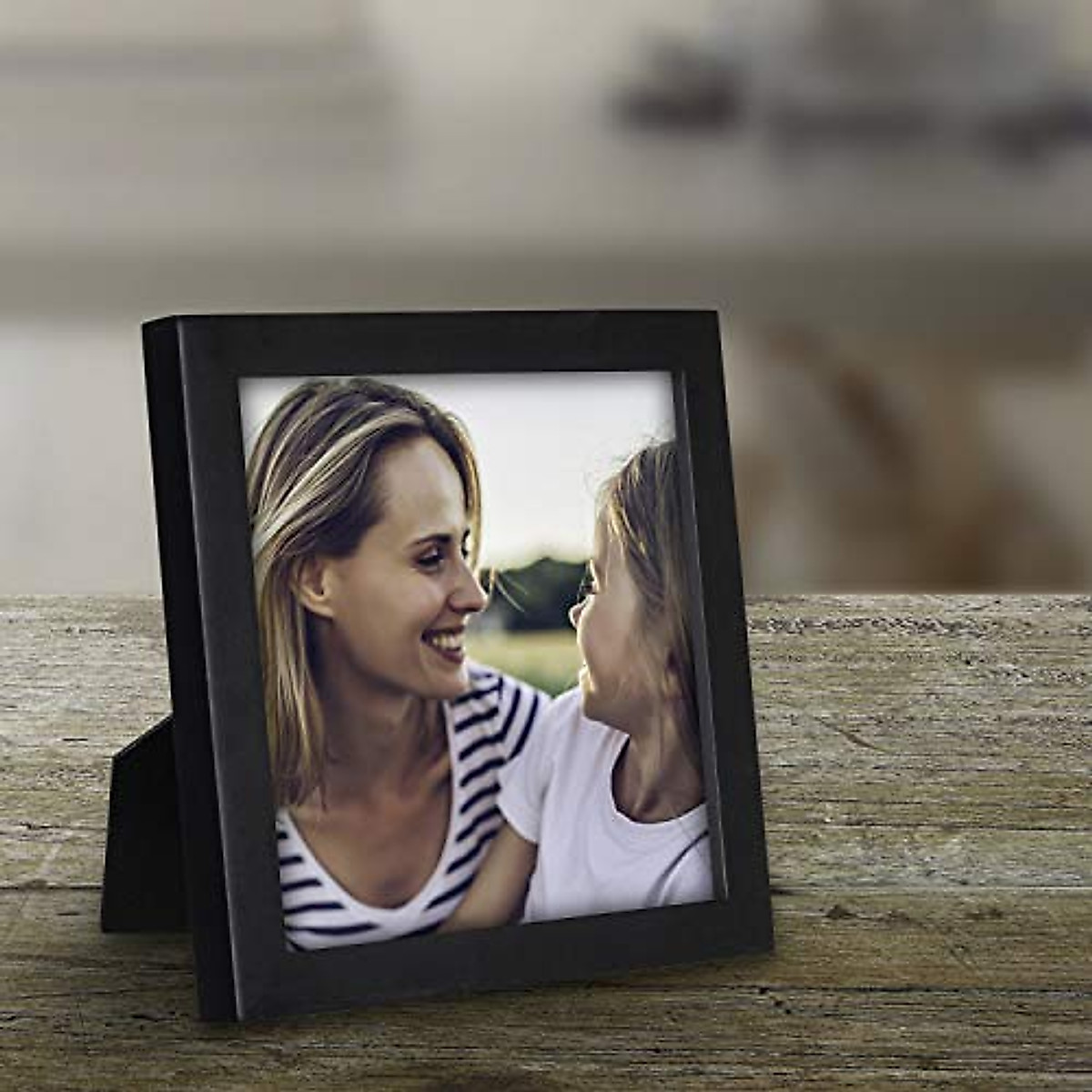 Malden International Designs Black Concept Wood Picture Frame, 5x5, Black