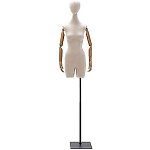 Mannequin Display Stand Tailors Dummy Mannequin Adjustable Height Female Tailors Dummy Dressmakers Mannequin Display Bust ( Color : D ) (B )