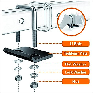 Trailer Hitch Ball Mount Towing Kit with Stabilizer and Silencer Pad Ball Pin Clip fits 2 inch Drop Receiver 6500lbs Class III