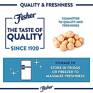 Fisher Chopped Hazelnuts, 4.52 oz (Pack of 1) Raw Shelled Unsalted Nuts for Cooking, Baking, or Snacking, Naturally Gluten Free, Vegan, Keto, Plant Based Protein