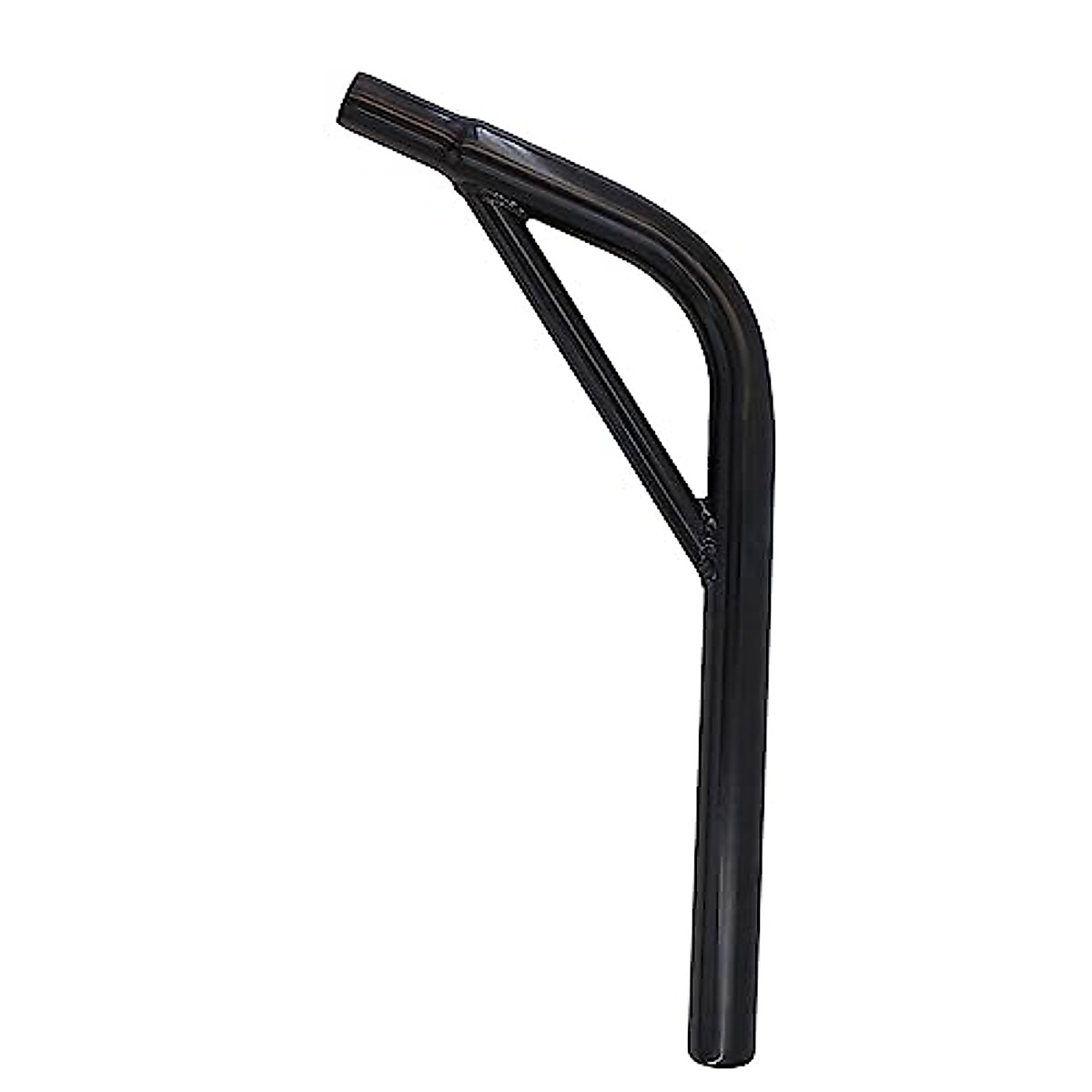 Bike Seat Post with Support, Steel Lay Back BMX Bicycle Seat Post w/ Support, Multiple Sizes (Black) (27.2 X 350mm)