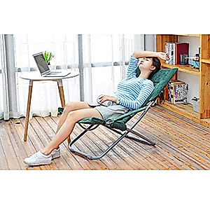 GFHLP Outdoor Leisure Thickened Break Folding Lounge Chair Removable Chair Cover Home Chair Convenient Folding Storage