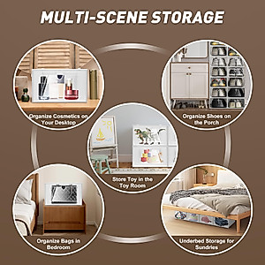 Netcoin Large Shoe Storage Box, 20 Pack Clear Plastic Shoe Box with Lids, Stackable Transparent Shoe Case Home Storage Organizer Shoe Container Decorative Shoe Box for Home Bedroom (Heart Hole)