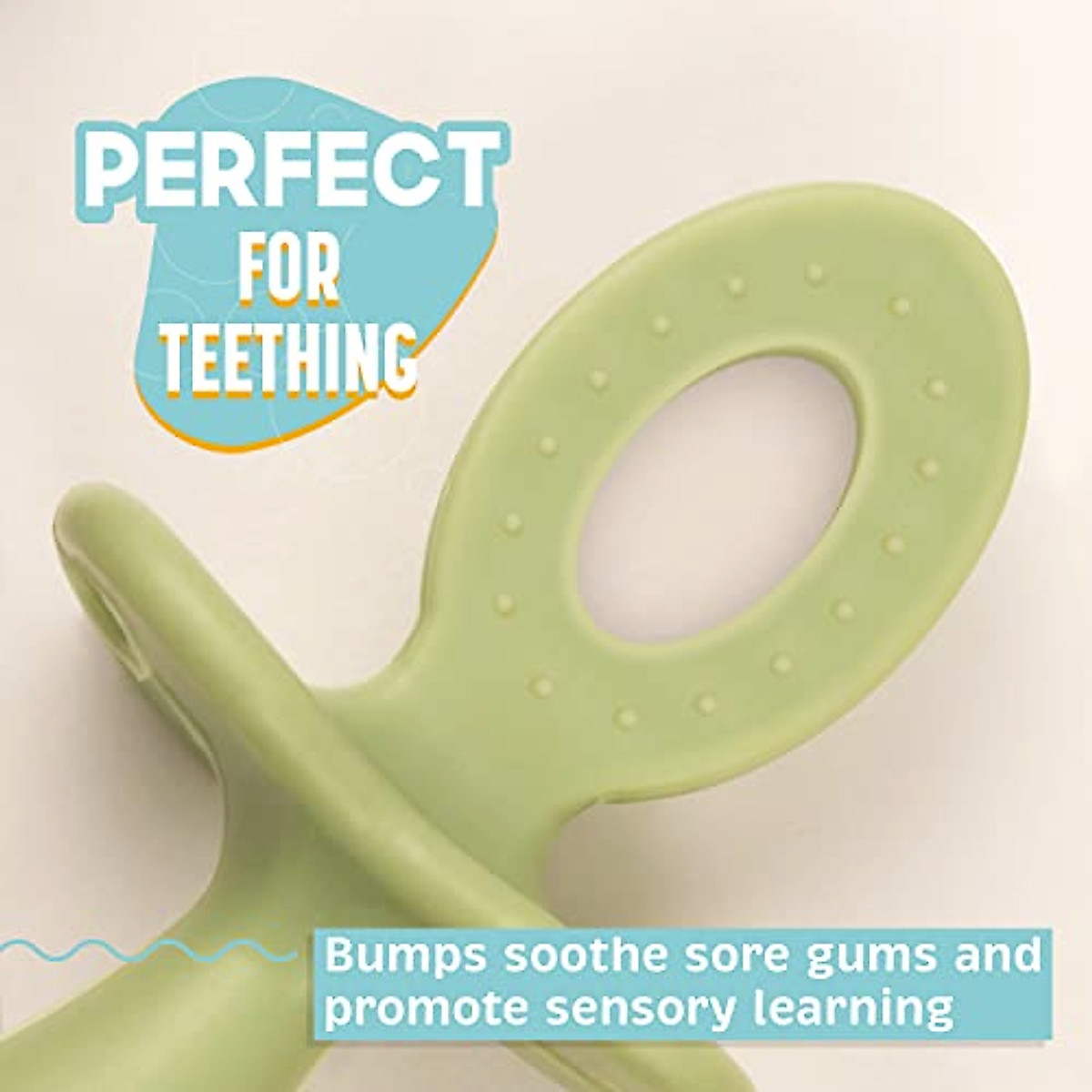 Upward Baby Spoons 3 pack - Baby Spoons Self Feeding 6 Months - Chewable Toddler Utensils with Anti Choke Barrier - Silicone baby spoons - Baby Utensils & Baby Feeding Supplies Infant First Stage