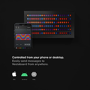 Vestaboard Message Board - Flagship Black - Inspire From Anywhere With The Award-Winning 42” Split-Flap Display