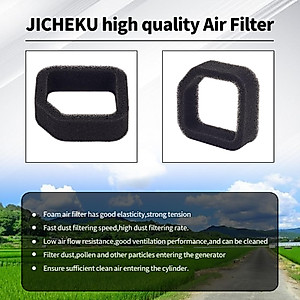 JICHEKU 560873001 Air Filter Replacement FOR RYOBI 560873001 RY251PH RY253SS RY252CS RY08510 RY08544 RY08548 RY08570 RY08574 RY08576 RY09903 RY09973 HOME LITE UT08514 UT-08544 UT-08547(3Packs)
